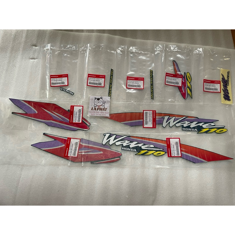 Tem wave 110 xanh nhớt date 1998 chính hãng Honda Thái | Shopee Việt Nam