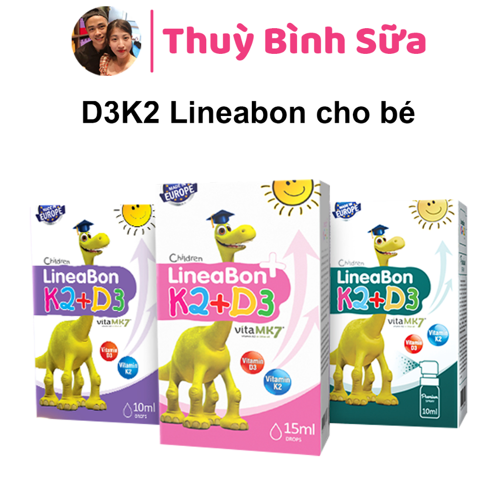 (Tặng kèm quà) LineaBon D3K2 Chính hãng tăng cường hấp thu Canxi phát ...