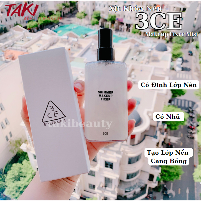 Xịt Khóa Nền 3ce Shimmer Makeup Fixer Có Nhũ + Không Nhũ 95ml | Shopee Việt Nam