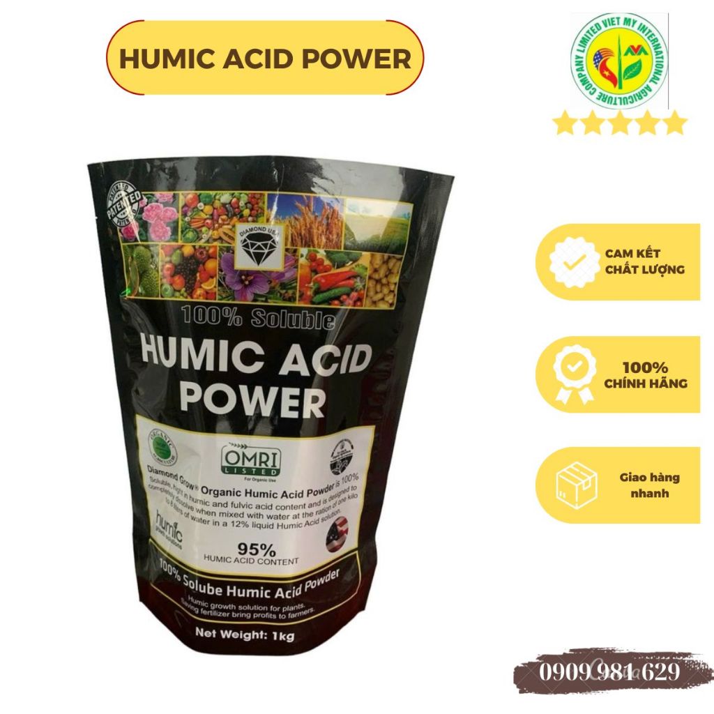 Phân bón humic acid power 1gói/1kg pha 1000 lít nước | Shopee Việt Nam