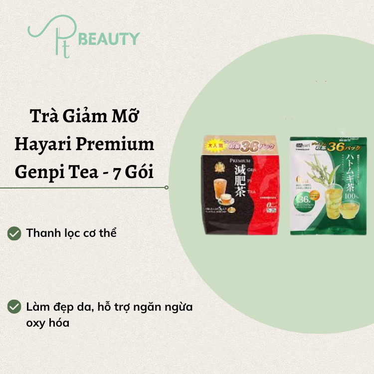 Trà Giảm Cân Hayari Hatomugi và Hayari Premium Genpi Tea Nhật Bản - 7 ...