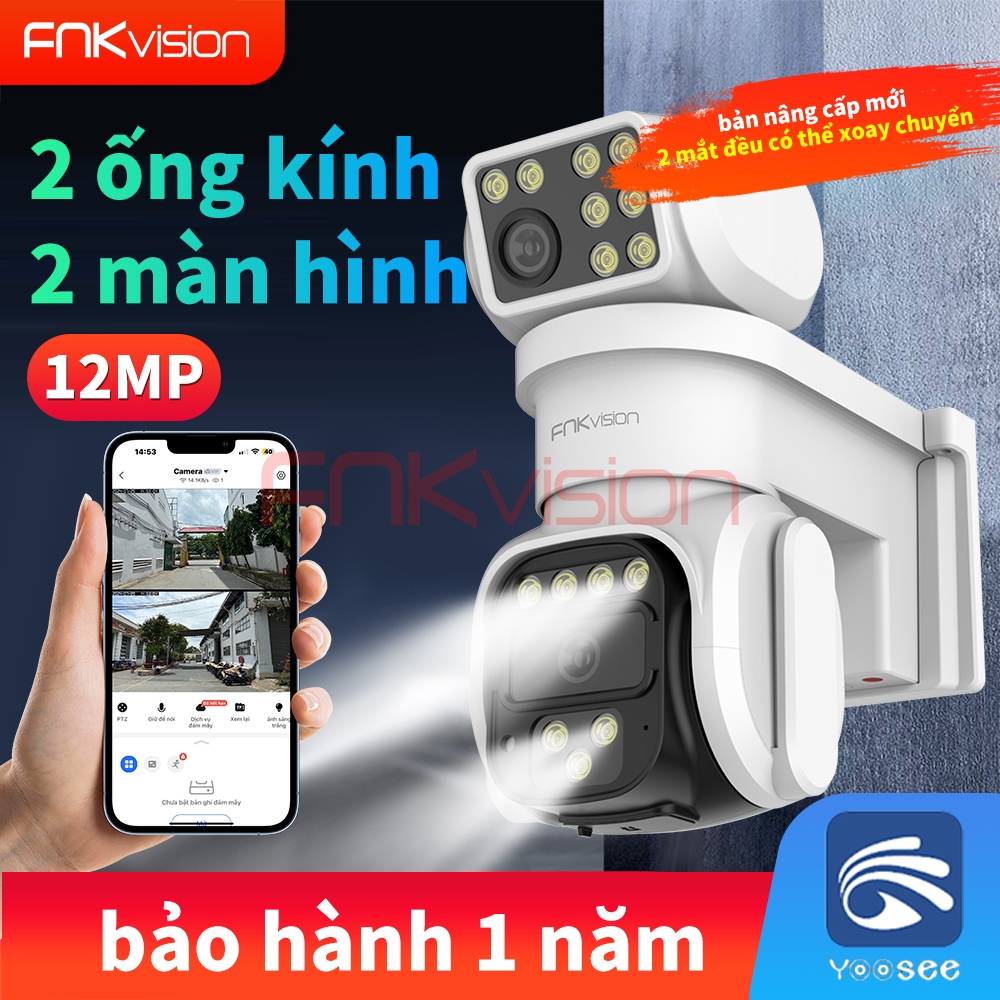 YOOSEE CAMERA WIFI 2 MẮT CÙNG XOAY 360 Fnkvision 12MP - SIÊU ZOOM - ĐẦY ...