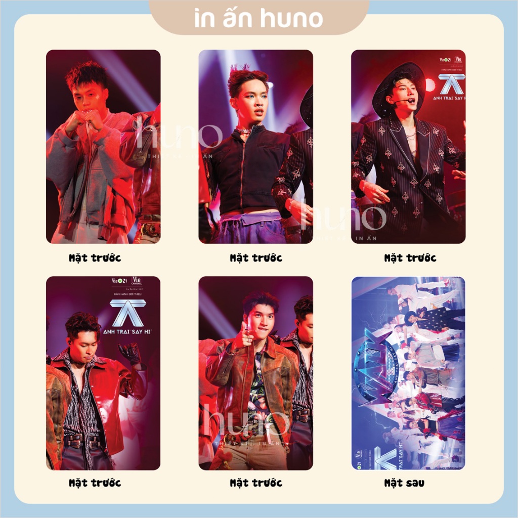 Sét 5 card BO GÓC ANH TRAI SAY HI - TEAM WALK (HIEUTHUHAI - HURRYKNG ...