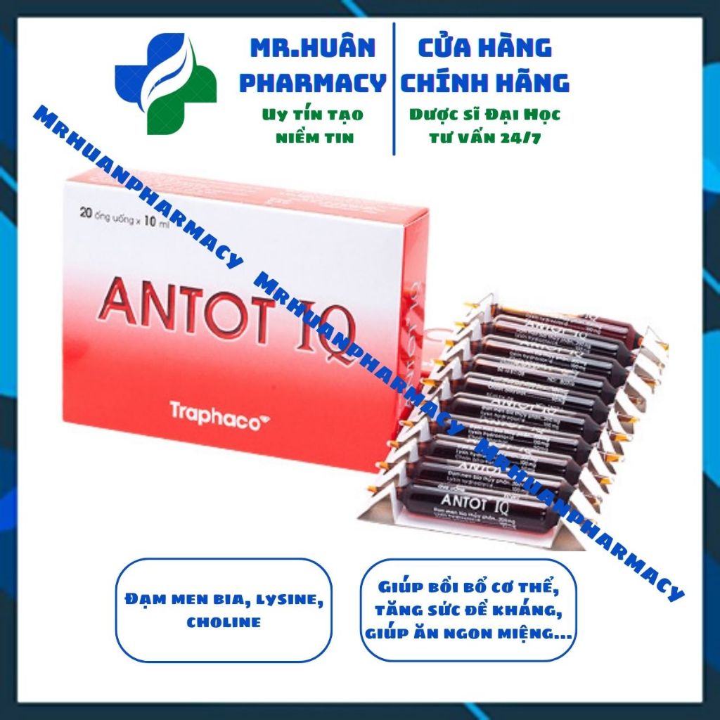 Antot IQ Traphaco (Hộp 20 ống) - Giúp bồi bổ cơ thể, tăng sức đề kháng ...