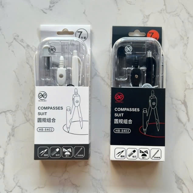 (1 Bộ) Compa Bộ 8402 7 Chi Tiết | Shopee Việt Nam