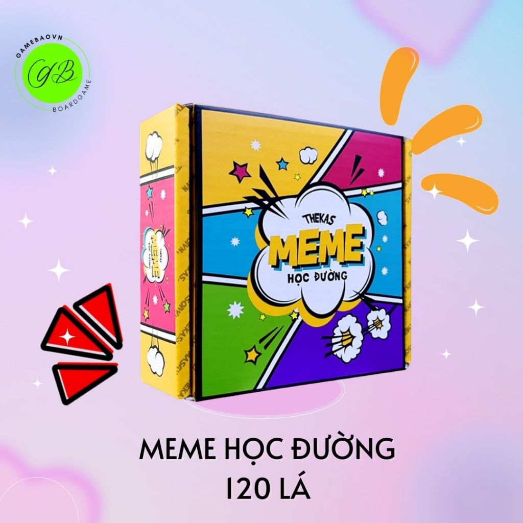 Bộ bài Meme 3 MEME HỌC ĐƯỜNG, bộ mêm học đường boardgame hài hước lầy ...