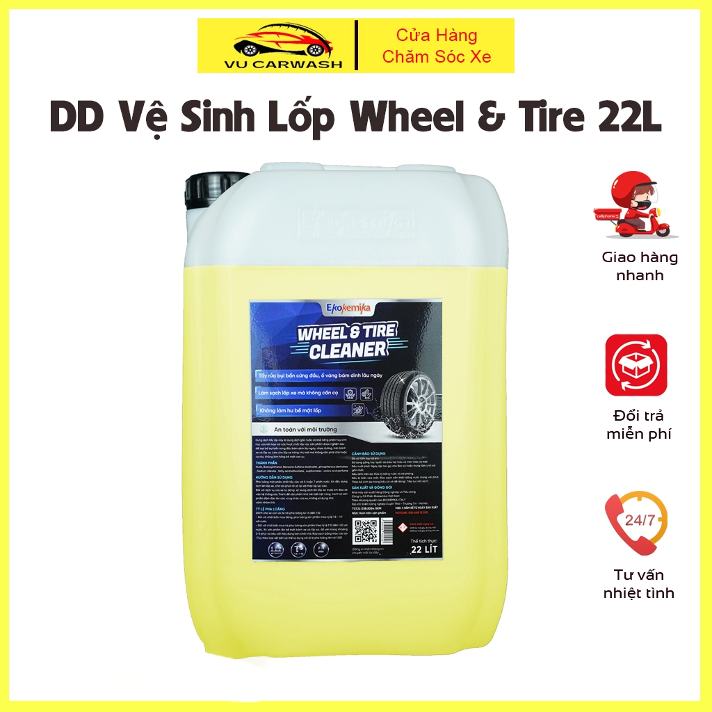 Dung Dịch Vệ Sinh Lốp Ô Tô - Xe Máy Wheel & Tire Cleaner 22L (Chính ...