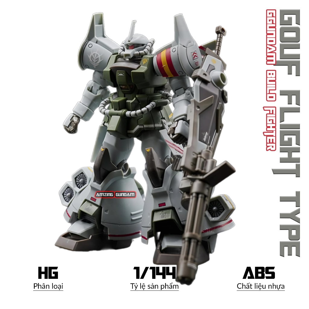 Mô hình HG Gouf Flight Type, 1/144 Mobile Suit, Đồ chơi nhựa, Xếp hình ...