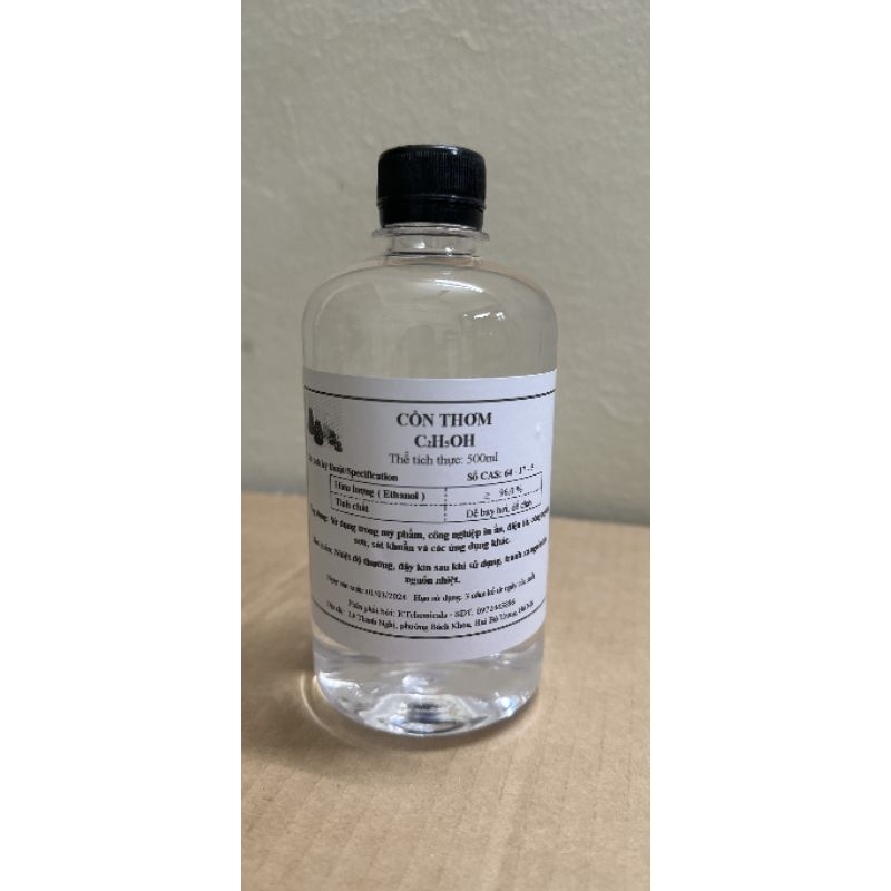 Cồn tinh khiết - Miễn phí vận chuyển - Cồn thơm - 70, 75, 90, 95, 96, 99,5 độ 500ml | Shopee ...