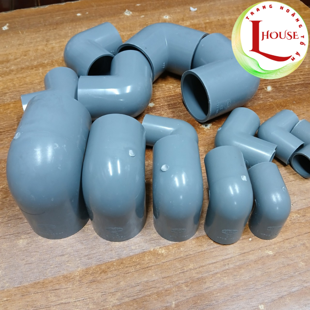 Cút, Nối Góc 90 Độ, Co Vuông Ống Nhựa PVC D21, D27, D34, D42, D48 Tiền ...