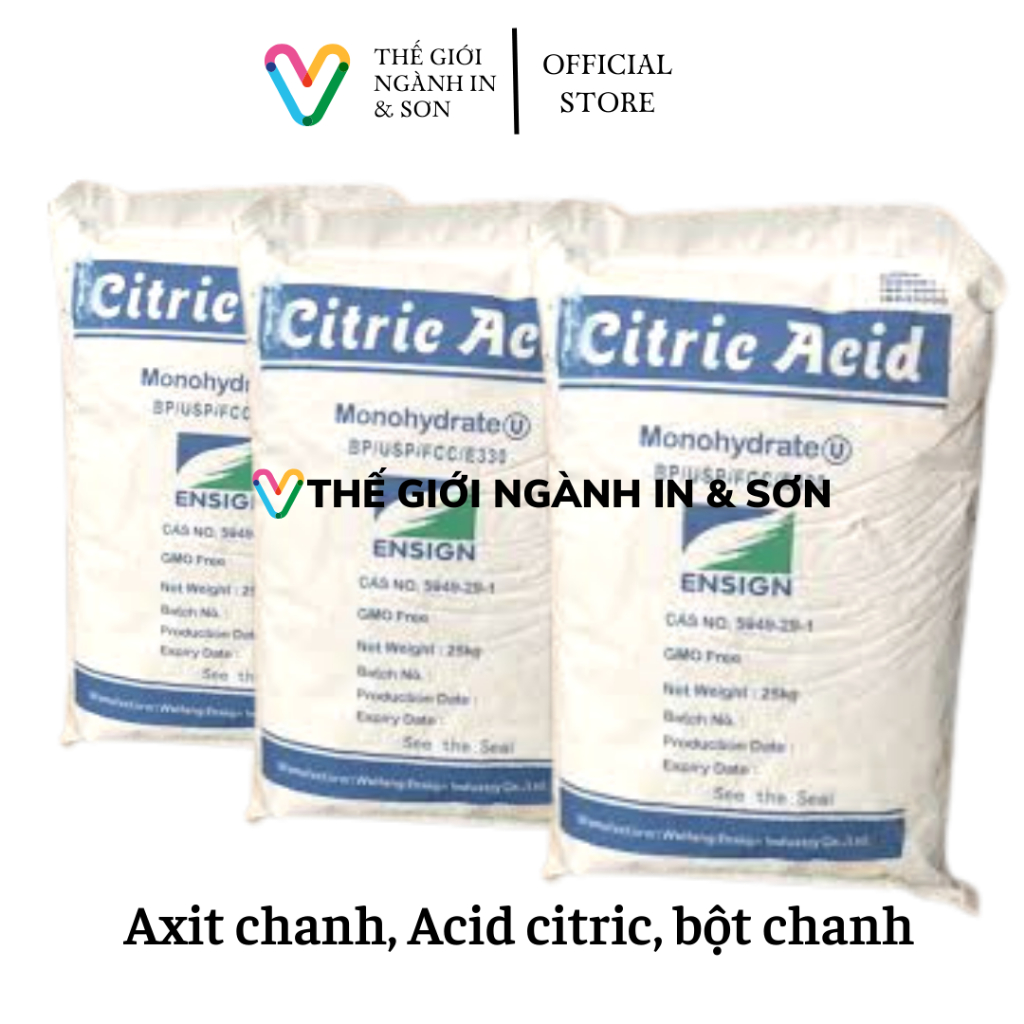 Axit chanh, acid citric bột chanh, bột tạo độ chua, chất điều chỉnh pH ...