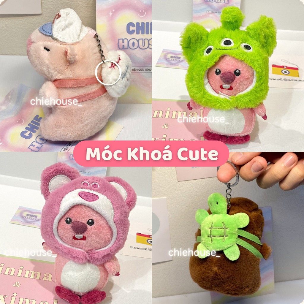 Móc Khóa Kapibara Ngộ Nghĩnh Đáng Yêu Móc Khóa Treo Balo Hải Ly Loopy ...