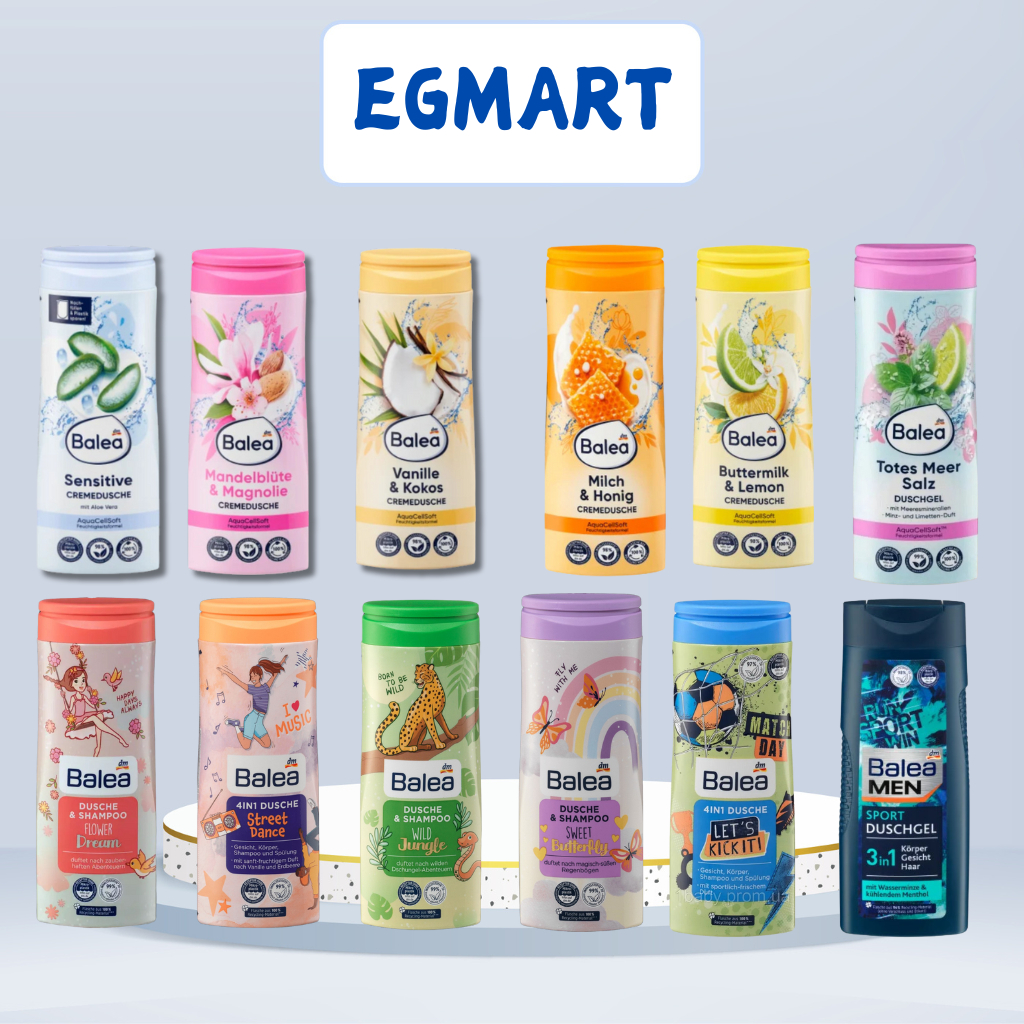 SỮA TẮM CỦA ĐỨC BALEA 300-750ML DÀNH CHO NAM, NỮ VÀ CHO TRẺ EM, CÓ ĐẦY ...