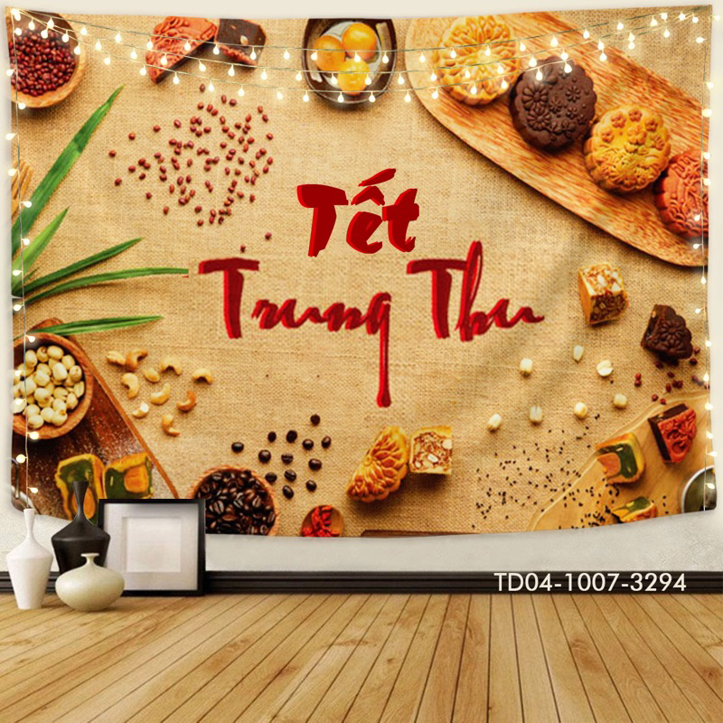 Tranh vải treo tường , Backdrop Trung Thu PHONG CANH , decor phòng ...