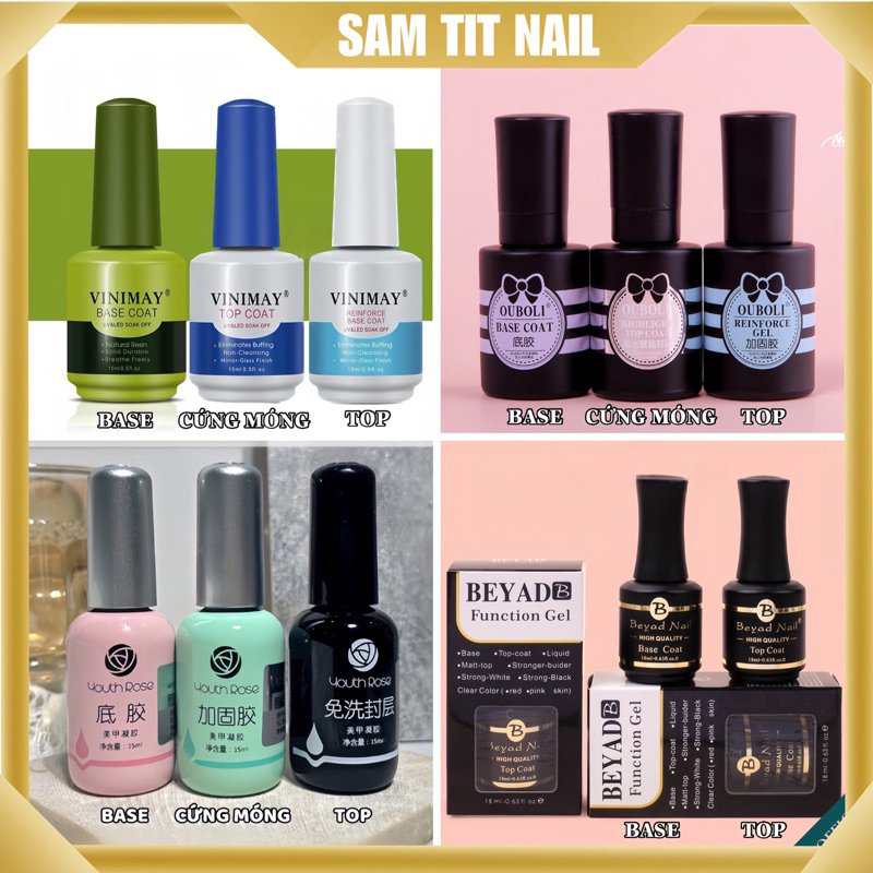 Base, Top, Cứng móng chính hãng VINIMAY - OUBOLI - HOA HỒNG - BEYAD ...