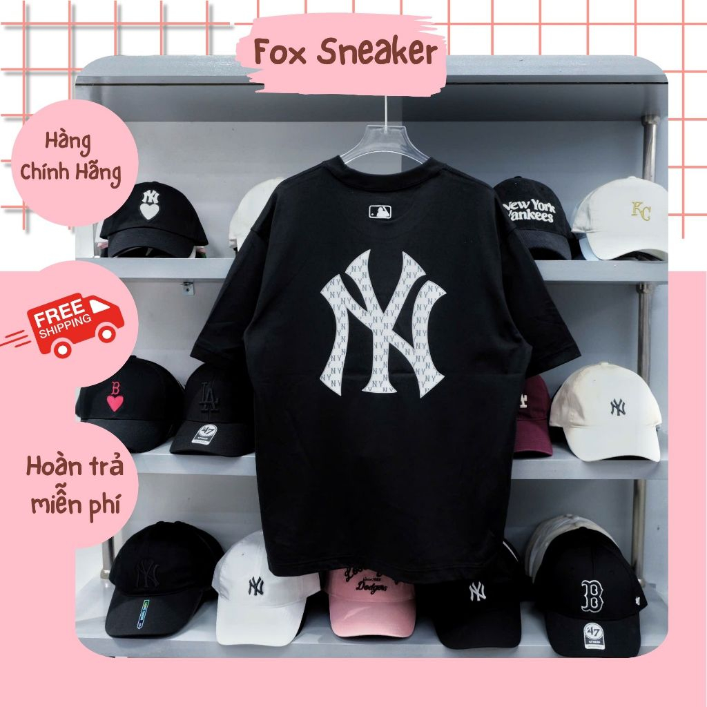 Áo Thun MLB Ny Monogram Biglux 3ATSM0343 Hàng Chính Hãng | Fox Sneaker ...