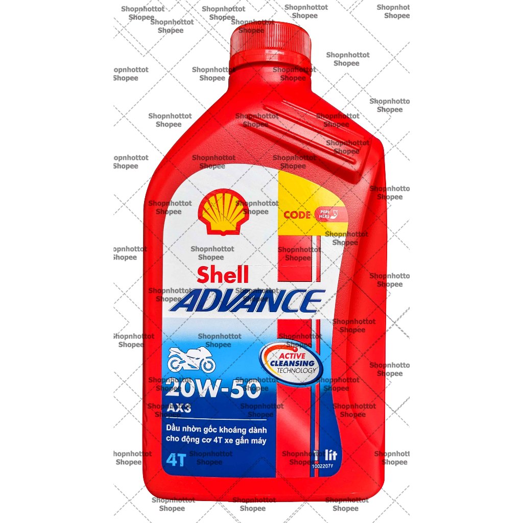 Dầu nhớt xe số Shell Advance AX3 20w50 1.000ml ( 1L ) – Shopnhottot ...