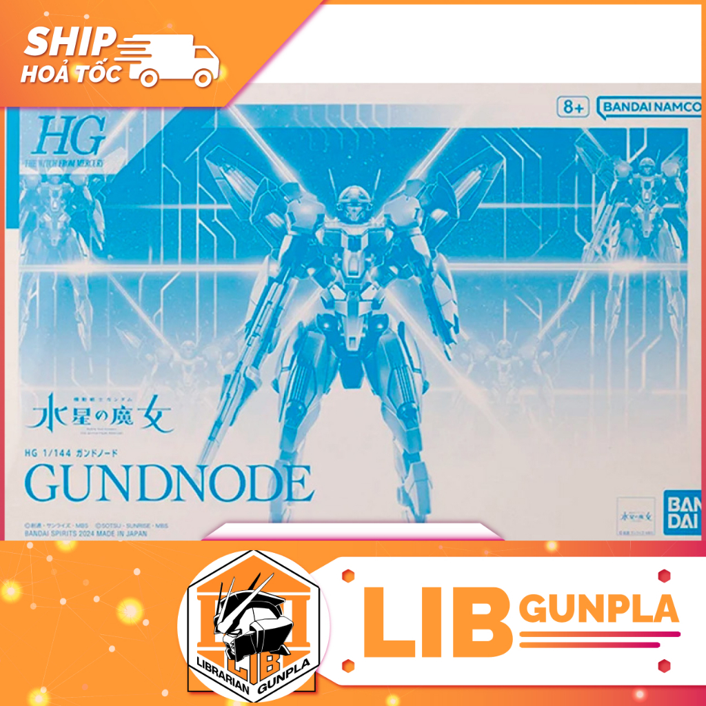Mô hình lắp ráp Bandai Gundam Witch From Mercury HG TWFM 1/144 Gundnode ...