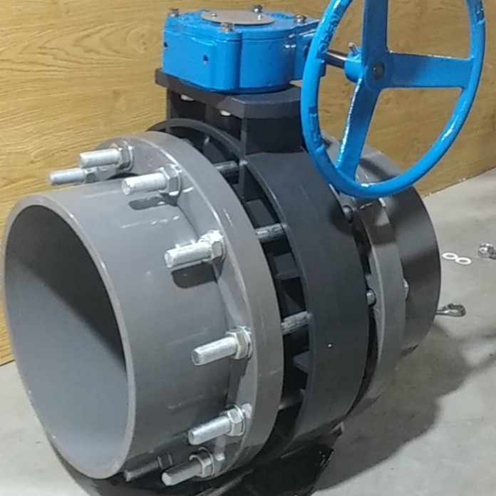 VAN BƯỚM TAY QUAY UPVC D60 D75/76 D90 D110/114 D125/140 D160/168 D180 D200/220 D250 D280 ...