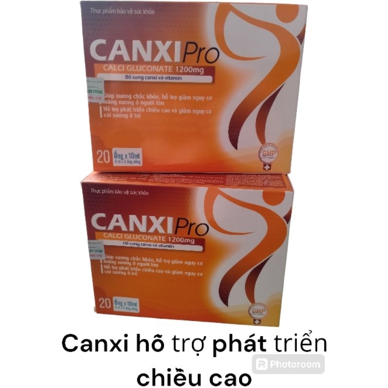 Canxi pro hộp 20 ông ×10 ml bổ sung vitamin D3 và calci glucolate giúp ...