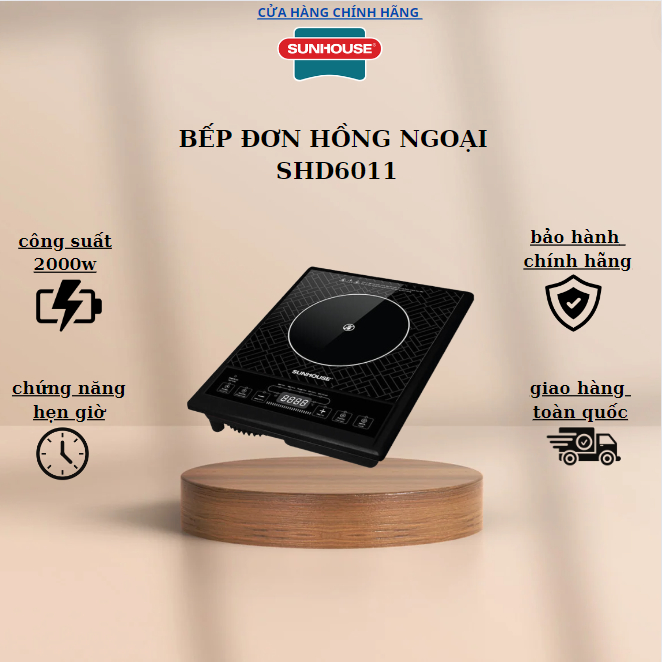 Bếp hồng ngoại cơ SUNHOUSE SHD6011- mới 100% chính hãng | Shopee Việt Nam