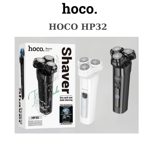 Máy Cạo Râu Điện 3 Lưỡi Hoco HP32 10W Pin Khỏe, Cổng Sạc Type-C - HOCO ...