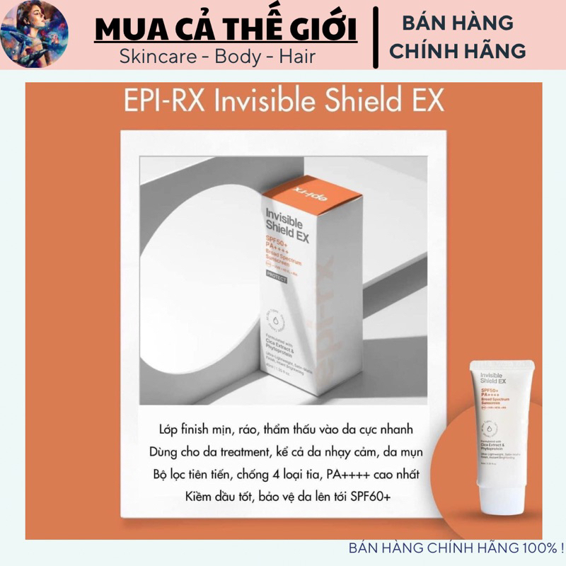 Kem chống nắng Epi-Rx Invisible Shield EX | Shopee Việt Nam