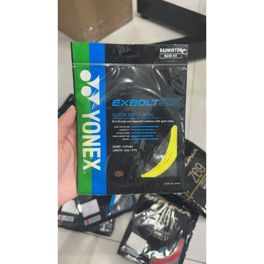 Dây cước căng vợt Yonex BG EXBOLT 63 , 65 Chính Hãng | Shopee Việt Nam