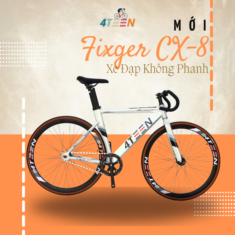 Xe Đạp Đua 4TEEN Fixger CX-8 Khung Sườn Nhôm Cao Cấp Thiết Kế Không Dây ...