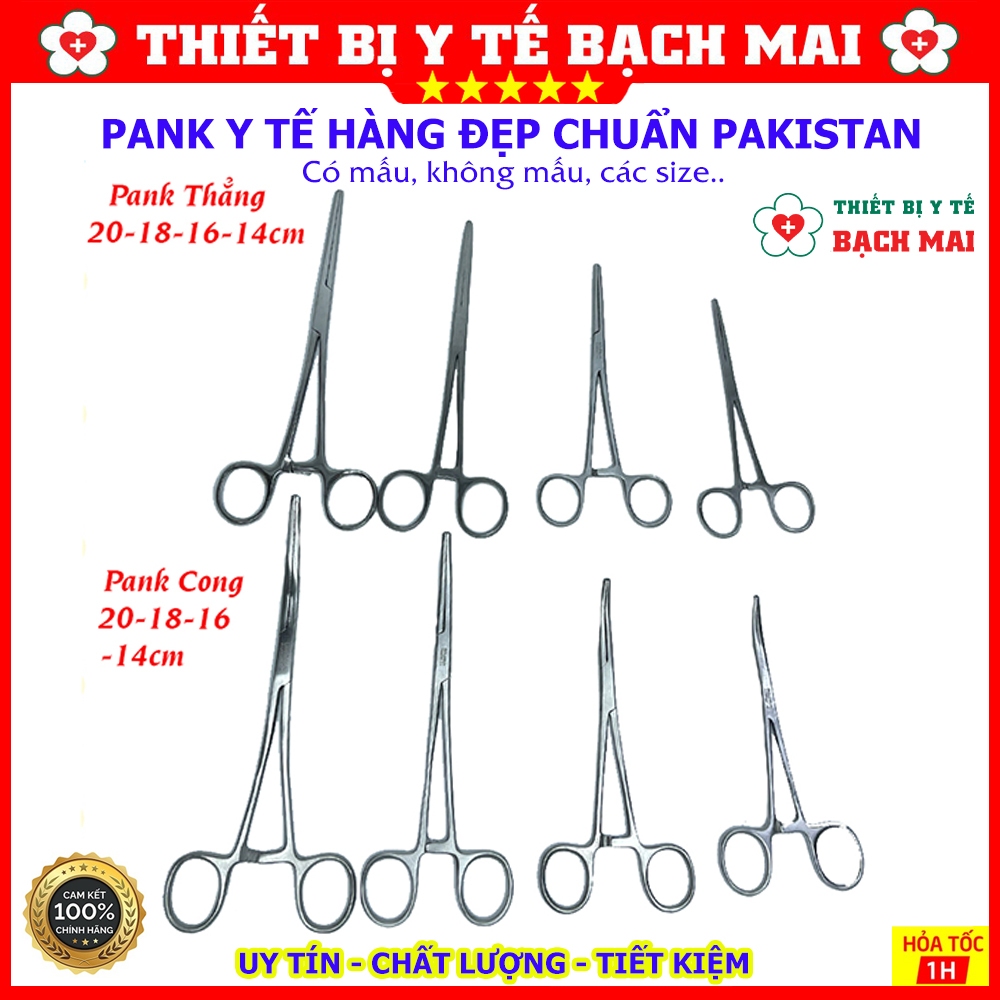 PANH Y TẾ CÁC SIZE (Pen y tế) 12,14,16,18,20cm, Cong Thẳng, Có Mấu ...