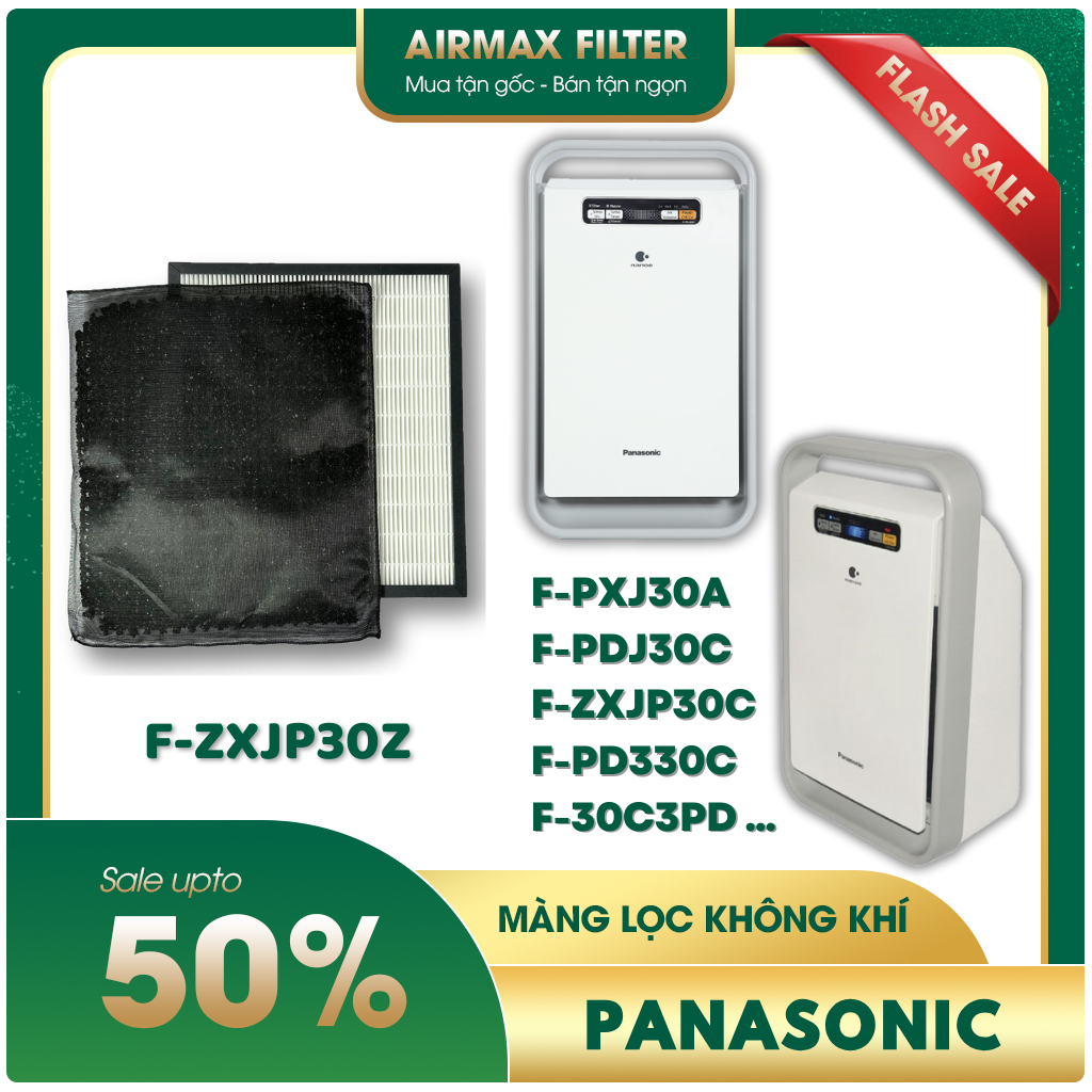 Màng lọc không khí Panasonic: F-XZJP30C, F-PXJ30C, F-PD330C, F-30C3PD, F-PDJ30C, F–PXJ30A ...
