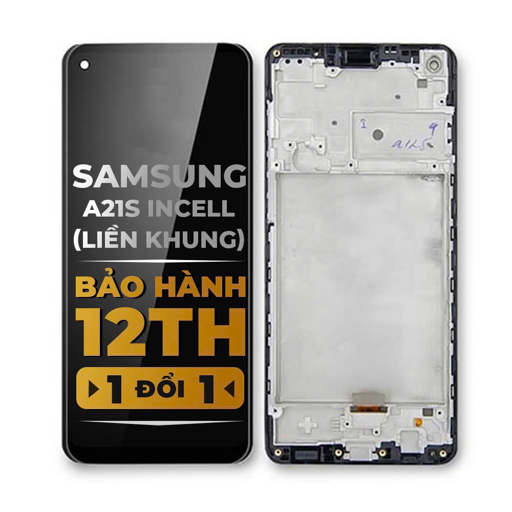 Màn hình cho điện thoại Samsung A21S / A217F Incell (Liền Khung) Tặng kèm keo & bộ dụng cụ lắp ...
