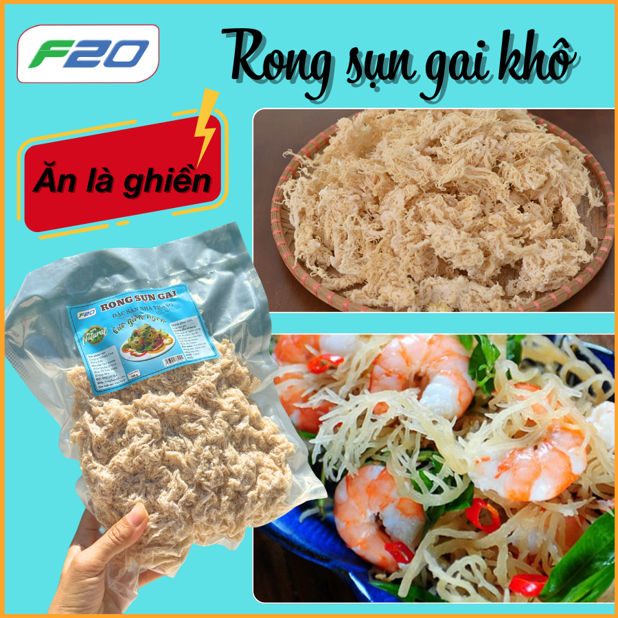 Rong Sụn Gai Muối Khô 300gr - Rong Biển Làm Gỏi/Làm Nộm - Rong Sụn Khô ...