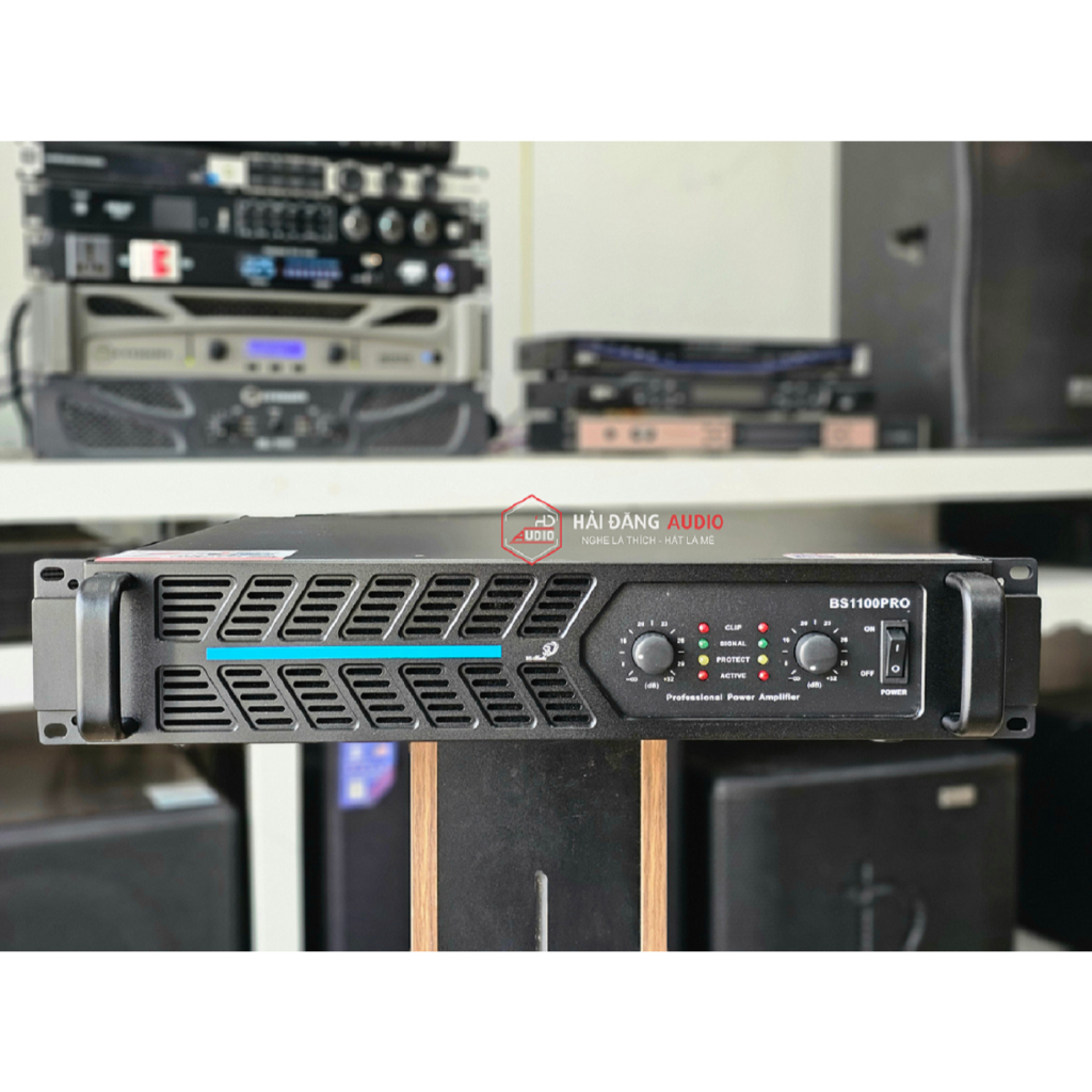 Cục đẩy 2 kênh BS audio 1100Pro Chính Hãng Class H 1000W/Kênh | Shopee Việt Nam
