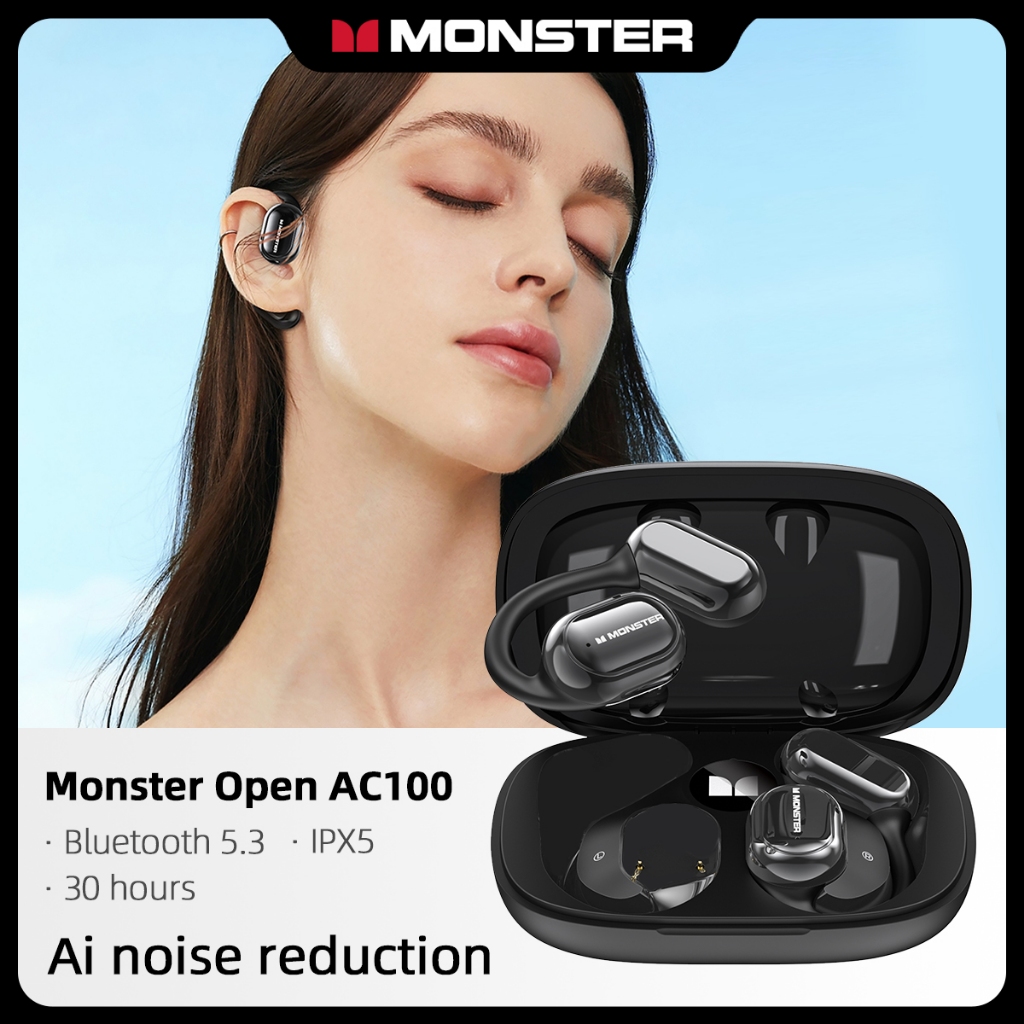 Tai Nghe Monster Open Ear AC100 Tai Nghe Bluetooth Không Dây Thể Thao ...