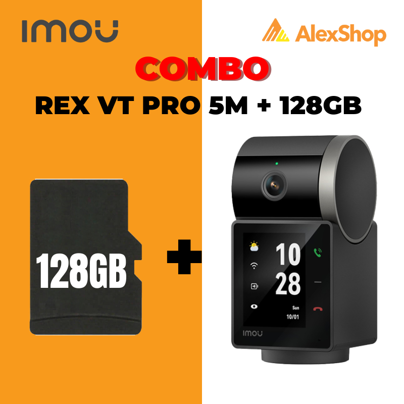 [COMBO] Camera Imou Rex VT Pro 5M + Thẻ Nhớ 128Gb, Pin thích Hợp ...