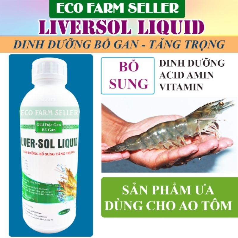 Chai 1L Thảo Dược Bổ Gan Tôm – Giải Độc Kháng Sinh, Phục Hồi Gan Tôm ...