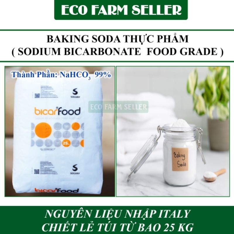 1kg Bột BAKING SODA Ý ( Solvay Ý) - Bicar Food Phụ Gia Thực Phẩm ...