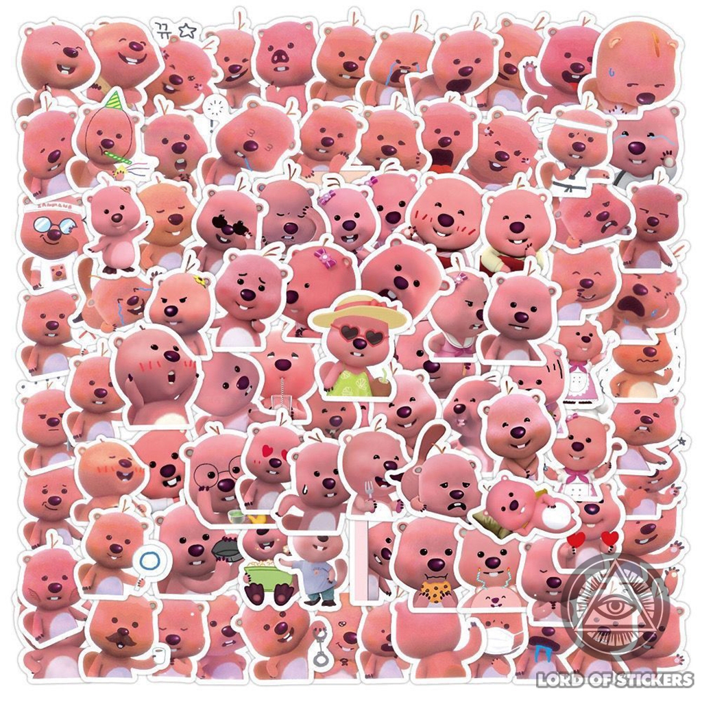 Set 120 Miếng Dán Sticker Loopy Meme Hoạt Hình Loppy Cute Chống Thấm ...