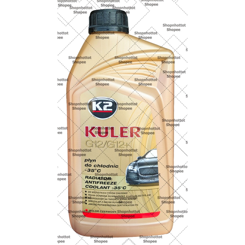 ( Giá KM ) Nước làm mát pha sẵn G12+ K2 KULER LONG LIFE ( Ô-tô và xe máy) - Màu đỏ ( hàng châu ...