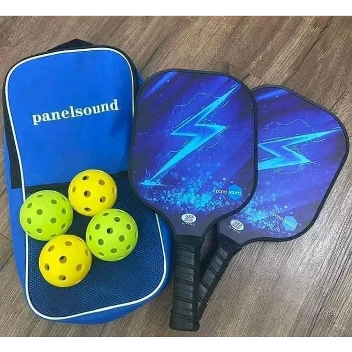 Vợt Pickleball - COMBO 2 Vợt Panel Sound - TẶNG 4 bóng + túi đựng vợt ...