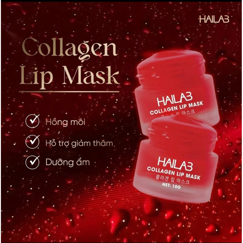 Ủ Môi Lựu Đỏ [Chính Hãng]Collagen Lip Mask HAILAB | Shopee Việt Nam