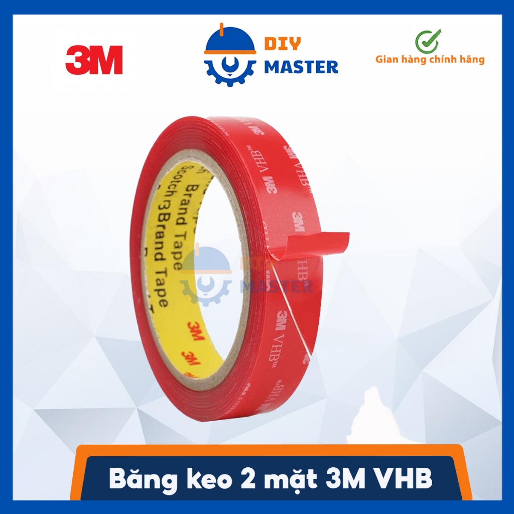 Băng keo 2 mặt 3M VHB bám dính cường lực Băng dính 3m sử dụng trên ...