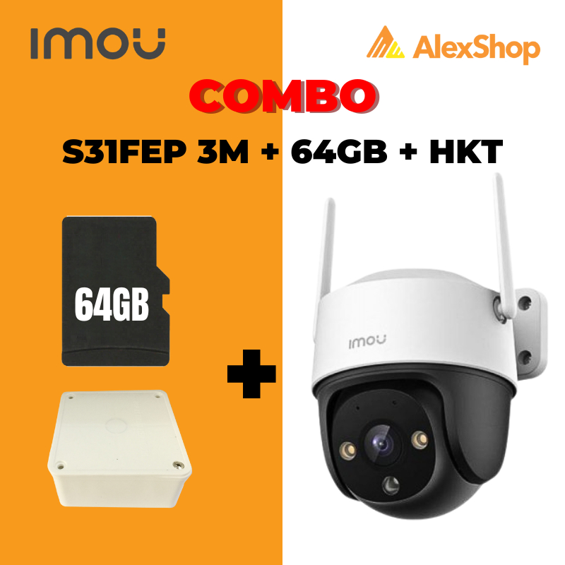 [COMBO] Camera Imou S31FEP 3M + Thẻ Nhớ 64GB Tặng Hộp Kỹ Thuật | Shopee ...