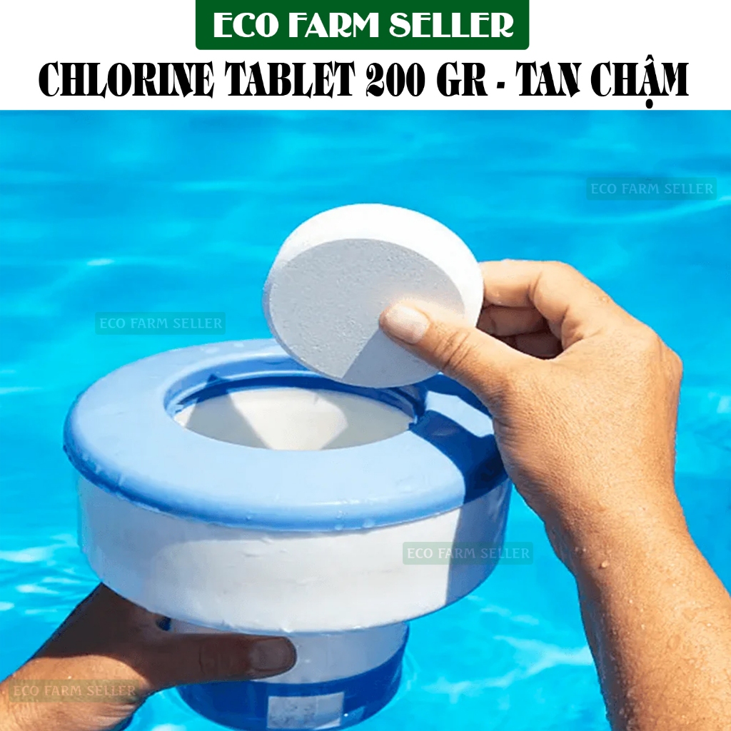 Combo 5 Viên Chlor Nén 200Gr Tan Chậm Để Ngăn Lọc Hồ Bơi | Shopee Việt Nam