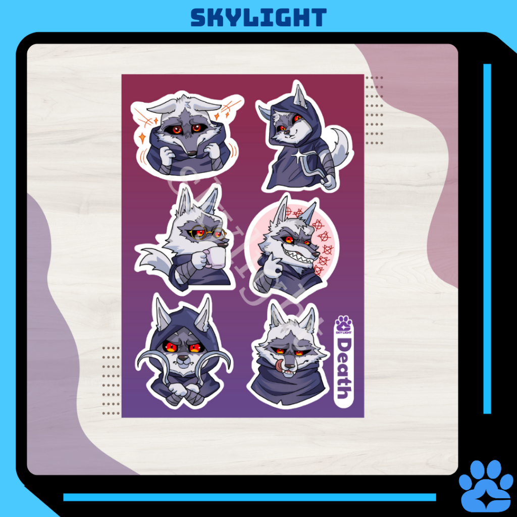 NO.14 DEATH - Sticker Furry Sheet A6 Decal chống nước | Shopee Việt Nam