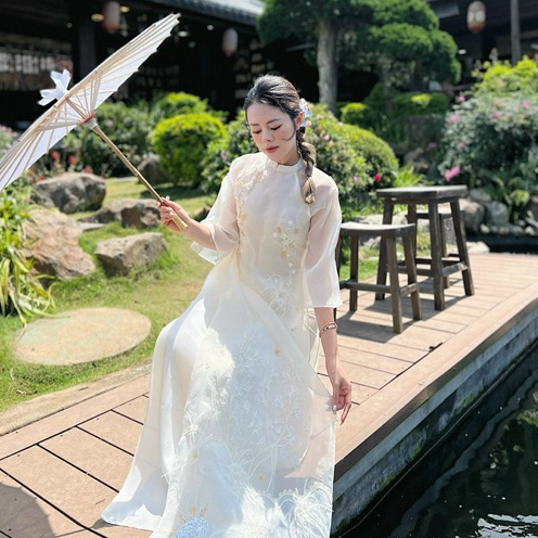 Áo dài cách tân Đài Trang ( áo+quần) by LINN Design | Shopee Việt Nam