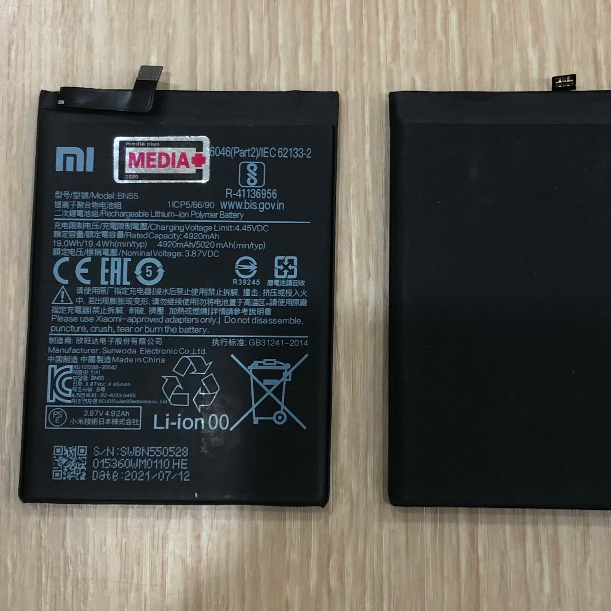 Pin Tương Thích Xieomi Model BN55 Dùng Cho Redmi Note 9S, Loại Xịn (bảo ...