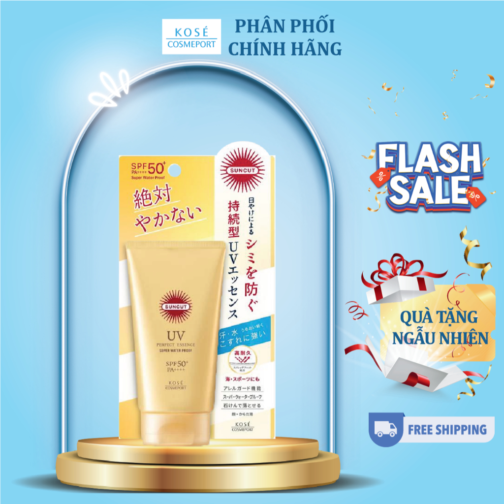Kem Chống Nắng Kose Suncut UV Essence Super Water Proof (60g) | Shopee Việt Nam