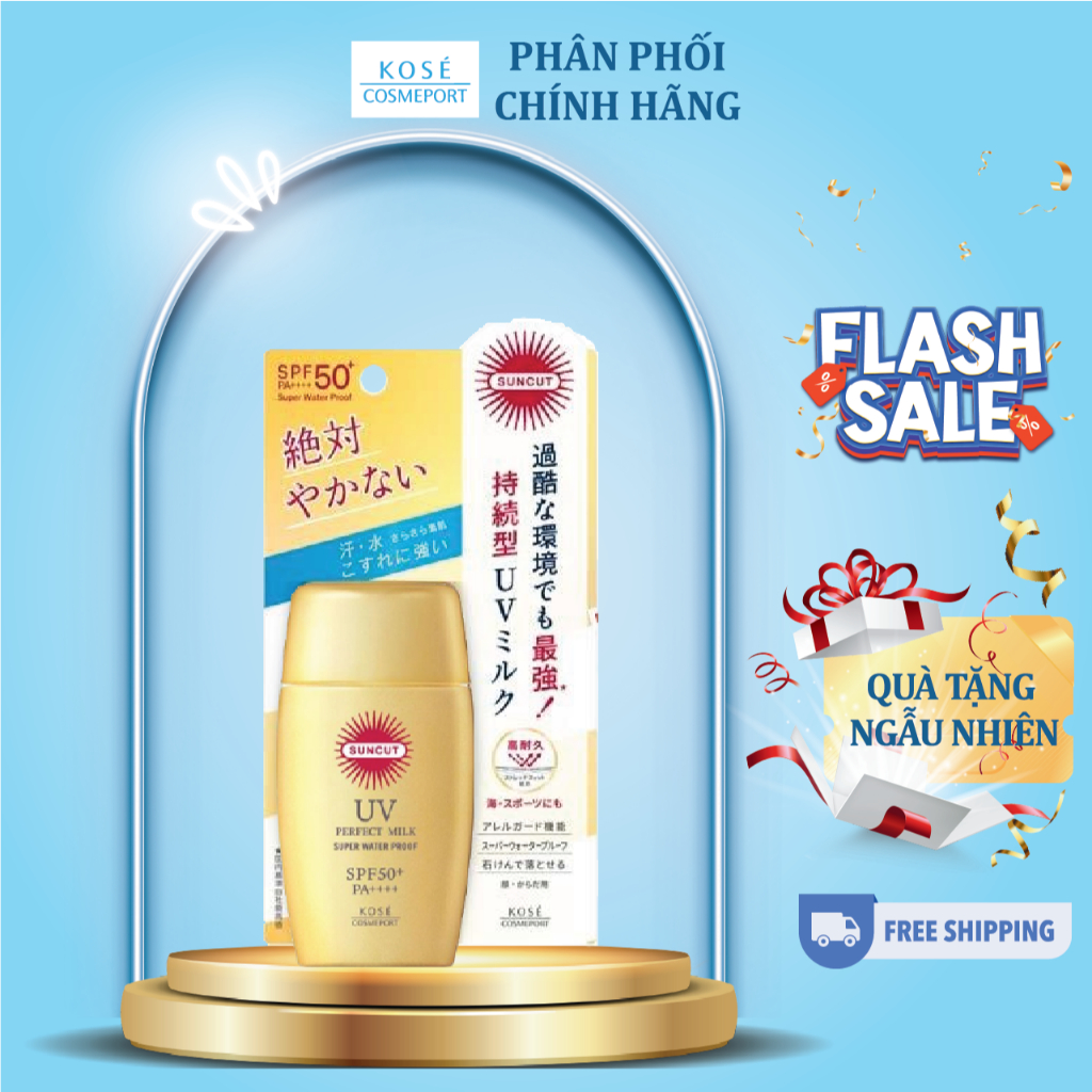 Sữa Chống Nắng Kose Suncut Uv Milk Super Water Proof (60G) | Shopee ...